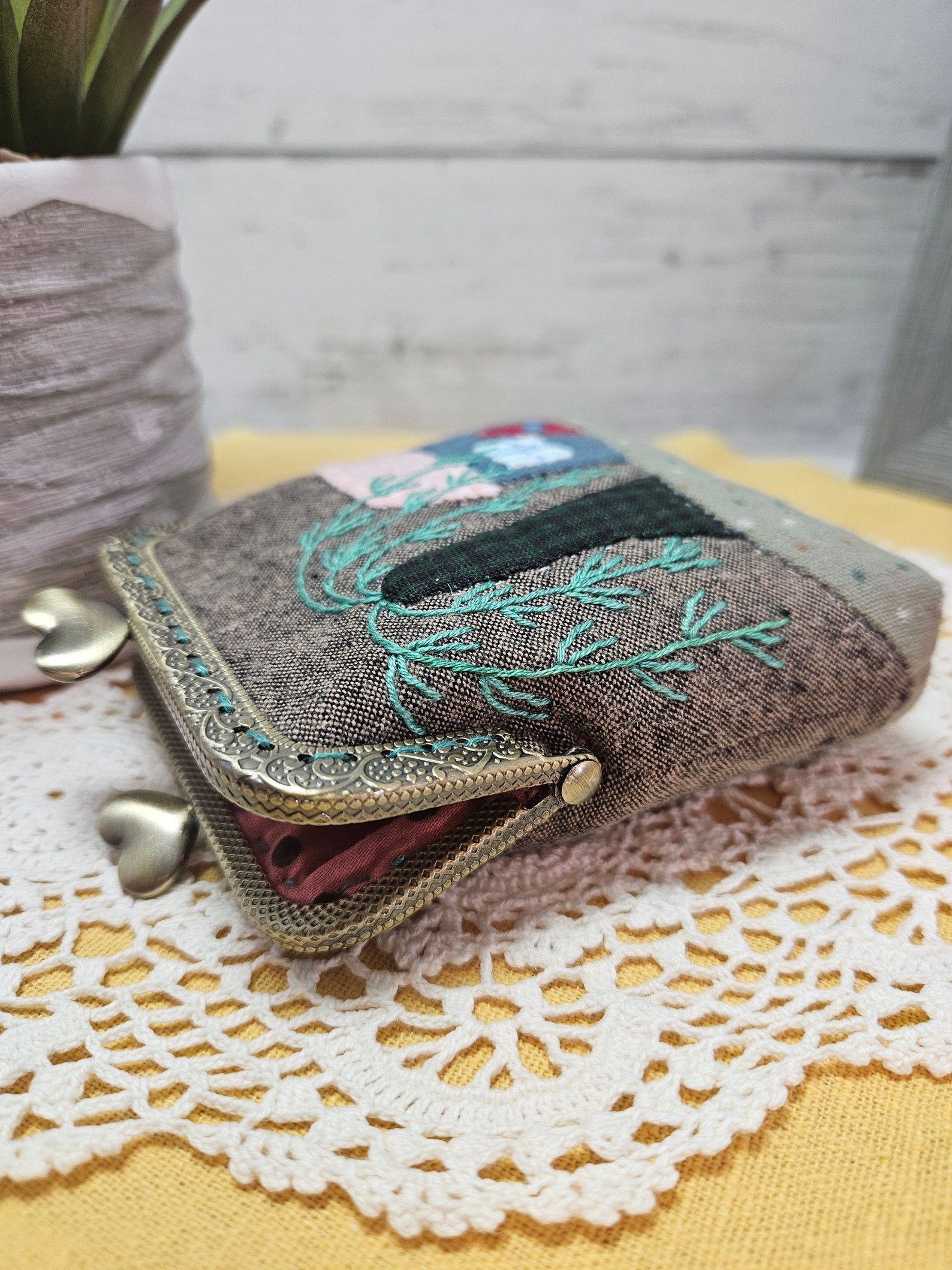 Coin Purse,patchwork Quilted Purse, Handmade Purse, Hand Sewn Bags - Etsy