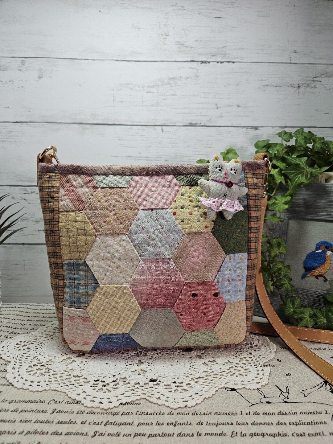 Handmade Bag,patchwork Quilted Bag,hand Quilted, Patchwork Crossbody ...