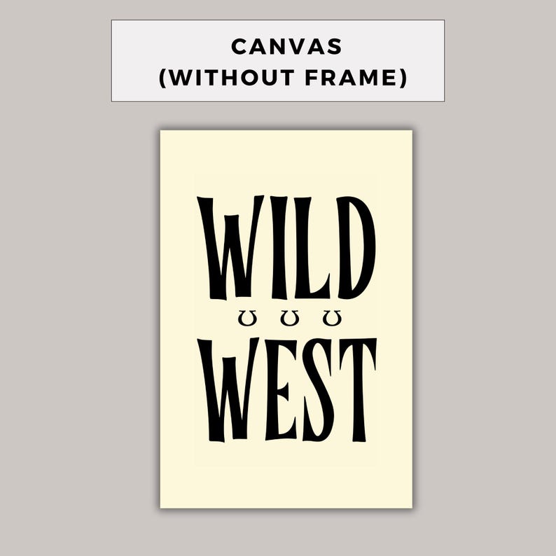 Western Wall Art Wild West Cowboy Print Western Sign Art Rustic Western ...