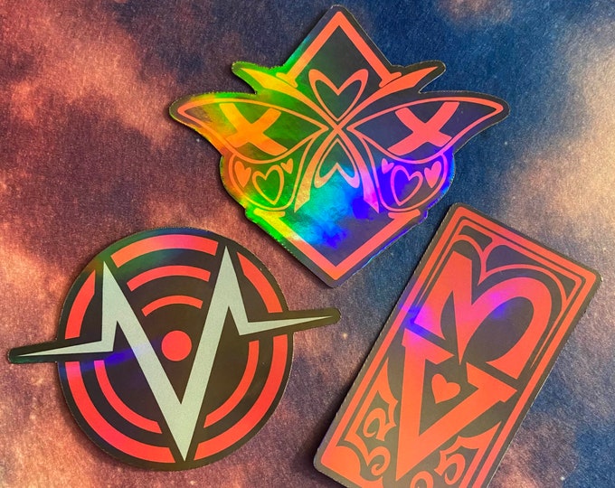 Vinyl Vees Logo Sticker Set - Etsy