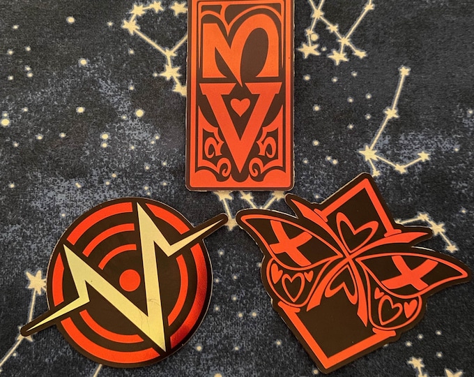 Iridescent Vees Logo Sticker Set - Etsy