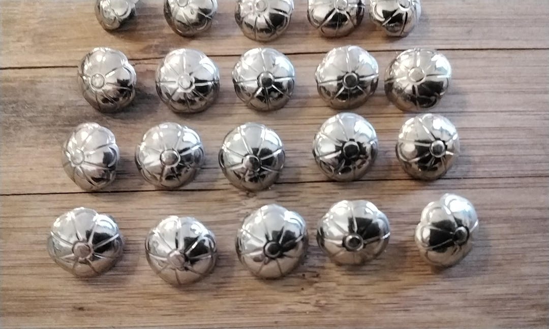 Vintage Silver Buttons Southwestern Dome Shapped Like Concho Buttons ...