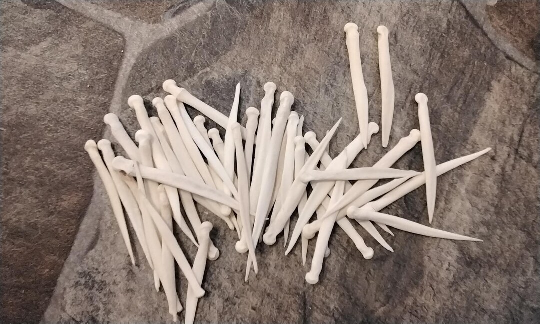 Deer Hock Bone Needle Not Drilled From the Deer's Front Leg Bone for 2 ...