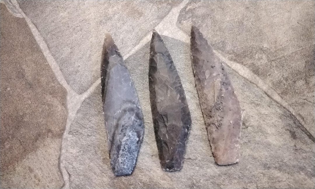 Agate Flint Stone Knife Blade Spearhead Arrowhead Point for 1 About 5 1 ...