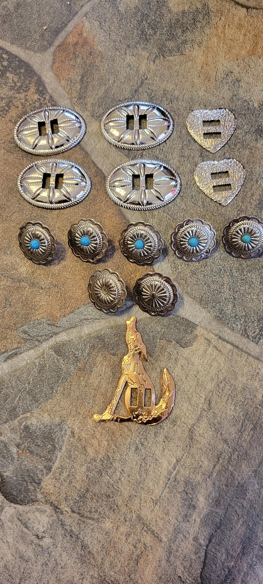 Conchos for 14 Mixed From the 1990's Native American Style - Etsy