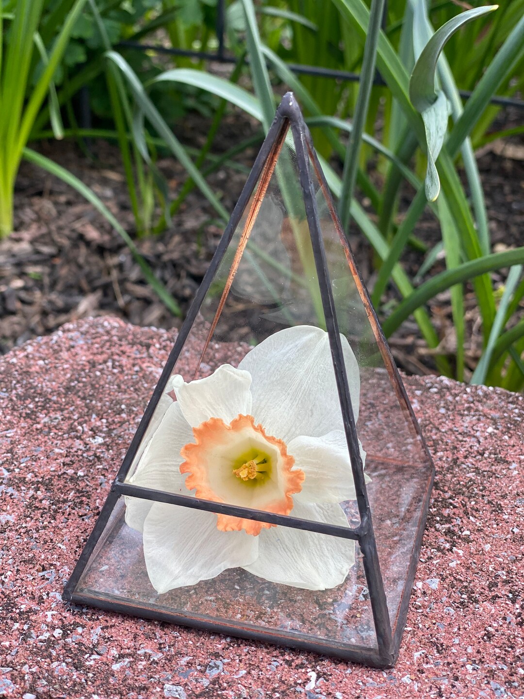 Stained Glass Prism Pyramid Mini Terrarium - Etsy