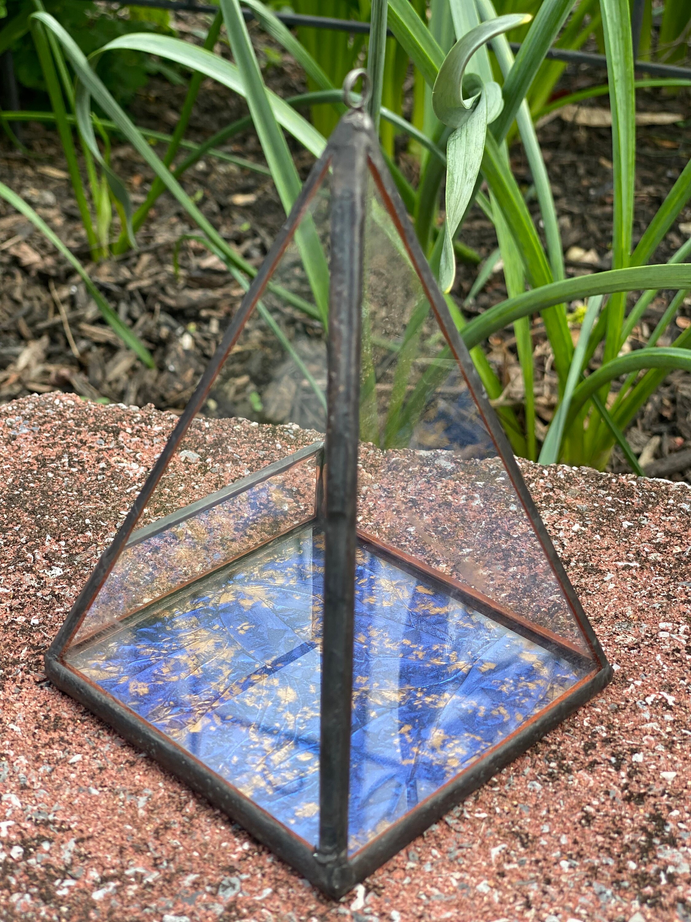 Van Gogh Stained Glass Prism Mini Glass Terrarium - Etsy