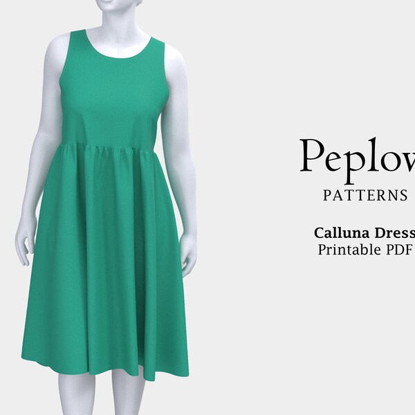 Flowy Summer Dress Pattern - Etsy