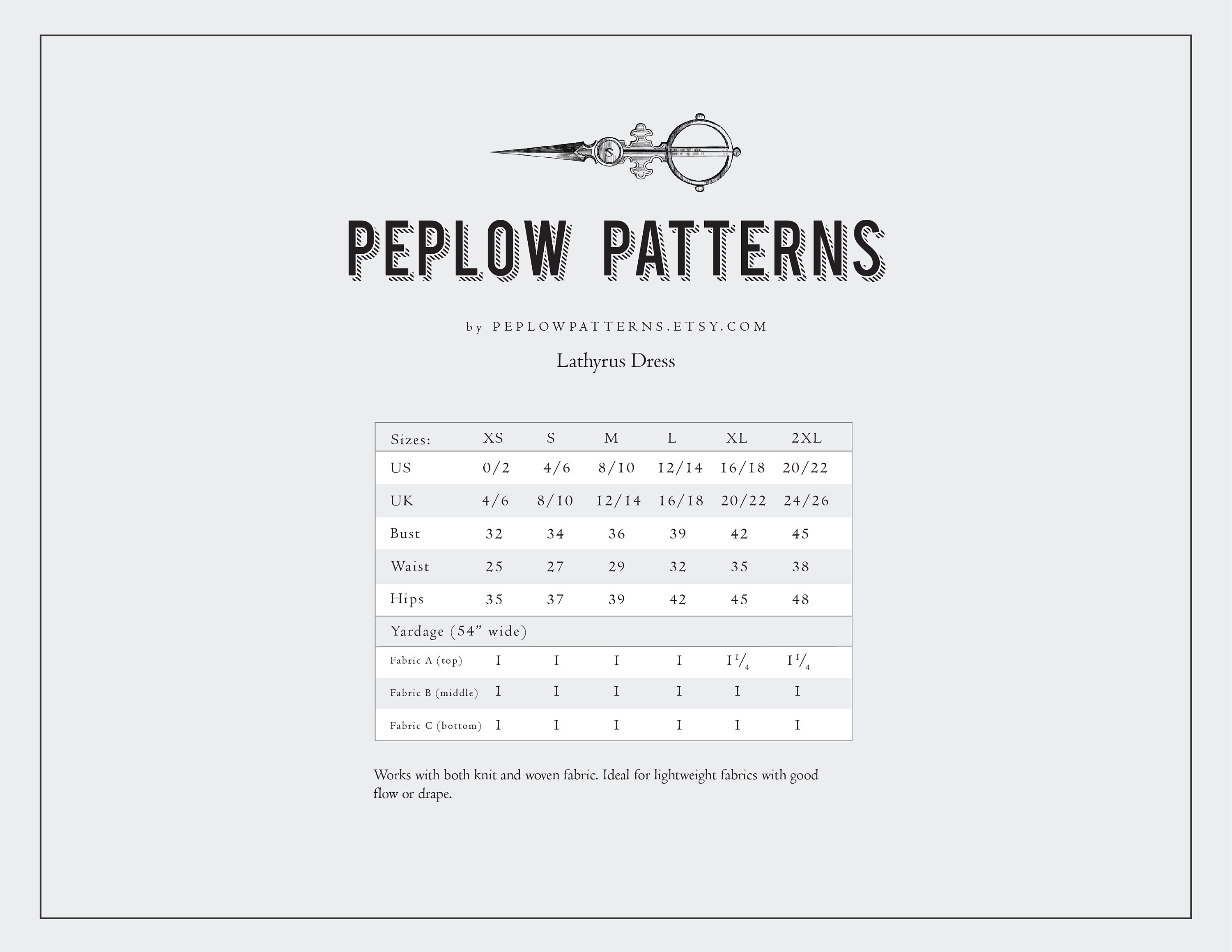 Lathyrus Dress, Tiered Buffet Dress Sewing Pattern, Summer Tiered Dress ...