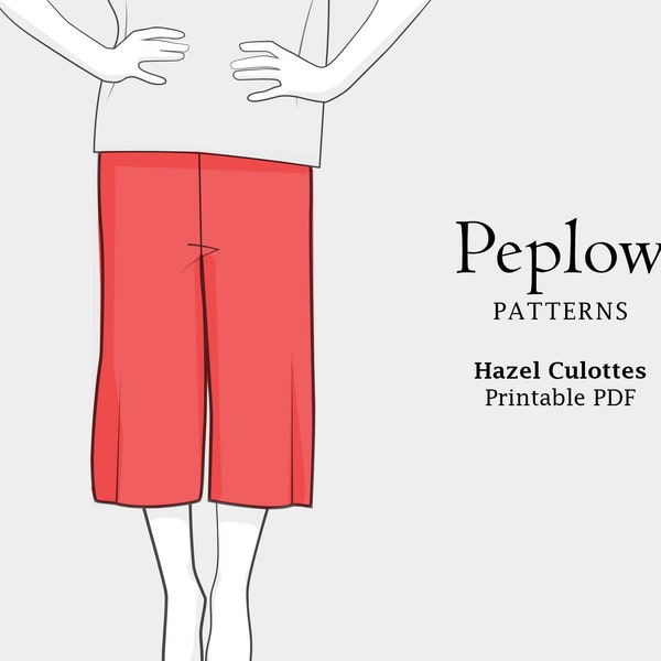 Gaucho Pants Pattern - Etsy