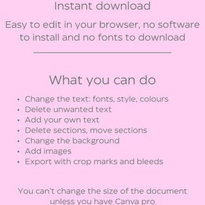 Elegant A5 Menu Template Instant Download for Canva Editing - Etsy