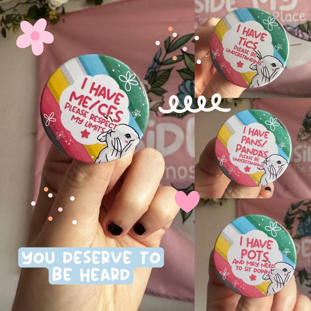 Bunny Physical Disability Badges - Etsy