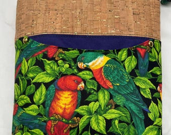 Crossbody Purse, Crossbody Bag, Palm Print, Tropical Print, Slouchy ...