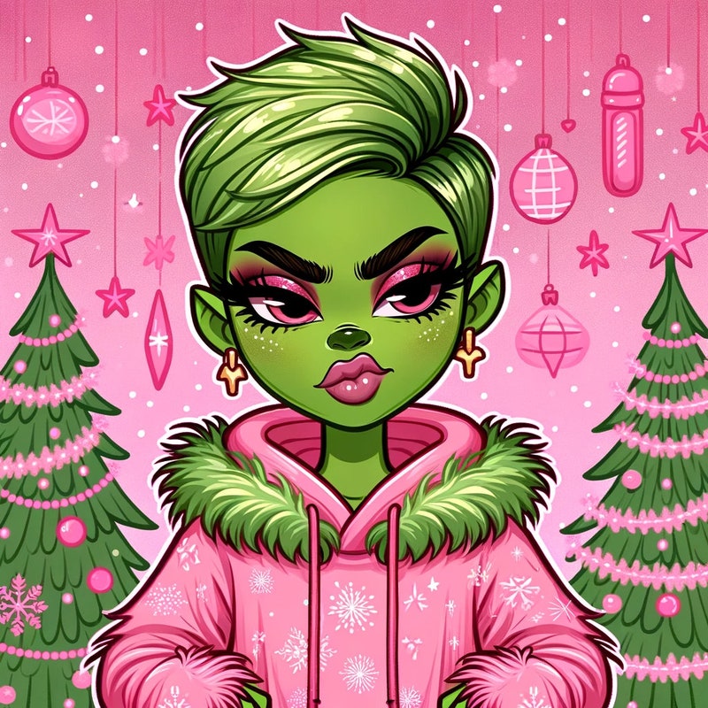 Baddie Grinch - Etsy