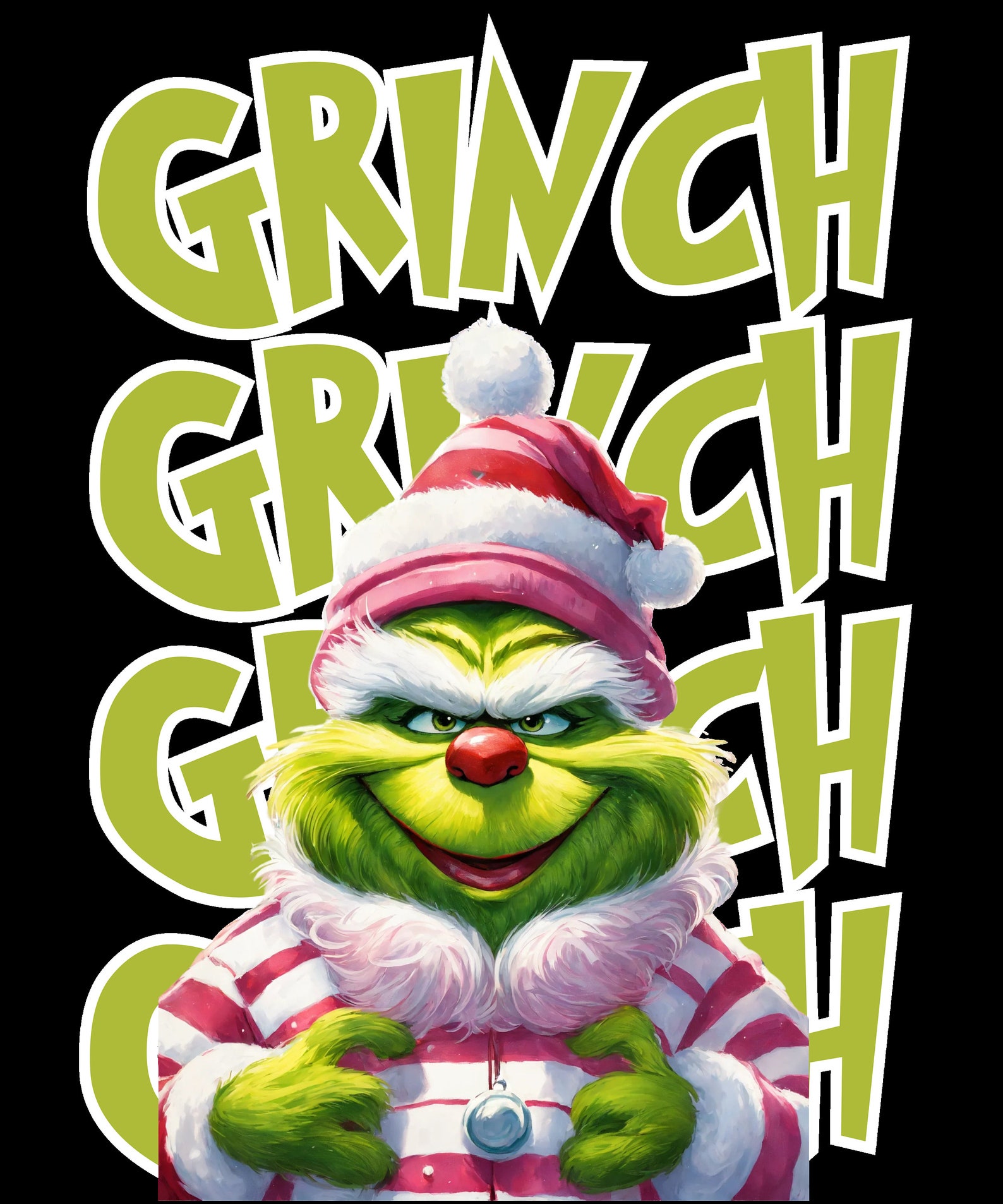 Grinch Face Preppy PNG Grinch Preppy Christmas Grinch Png Preppy Grinch ...
