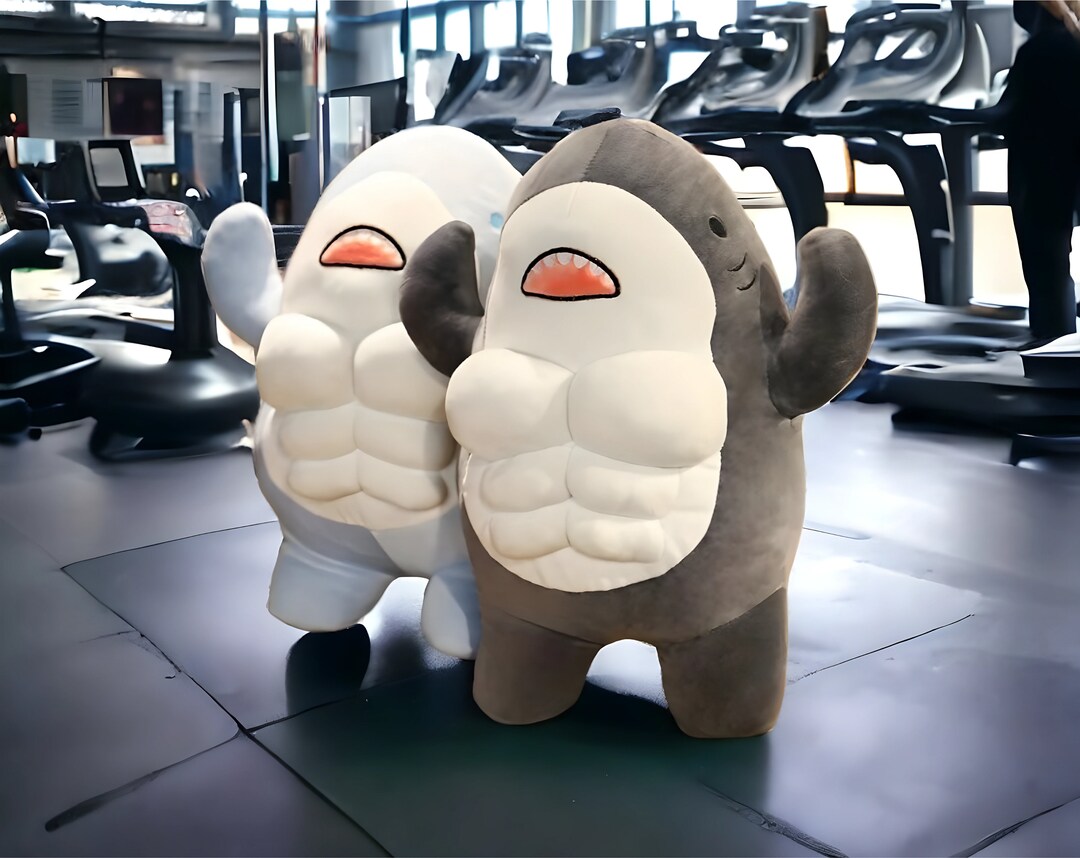 Gym Sharks Plushy Stuffed Animal Shark Toy Birthday Gift for Adults ...