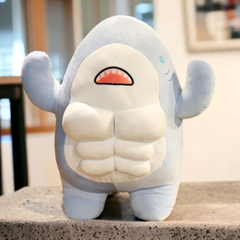 Gym Sharks Plushy Stuffed Animal Shark Toy Birthday Gift for Adults ...