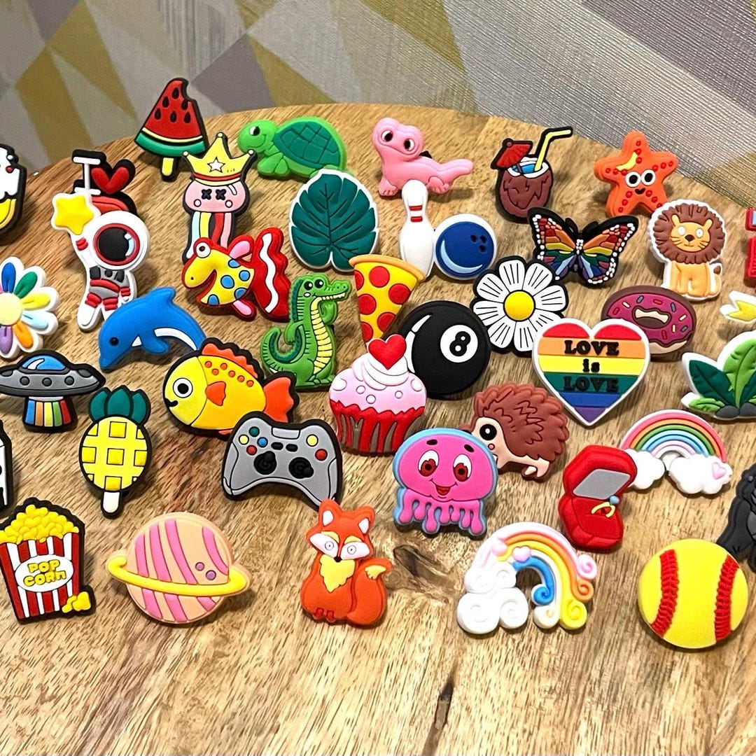 Pencil & Croc Charms! so Cute, Different Types and Colours, RAINBOWS ...