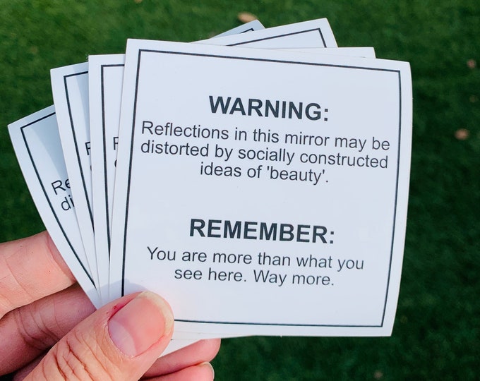 Warning: Reflections in This Mirror... Stickers! - Etsy