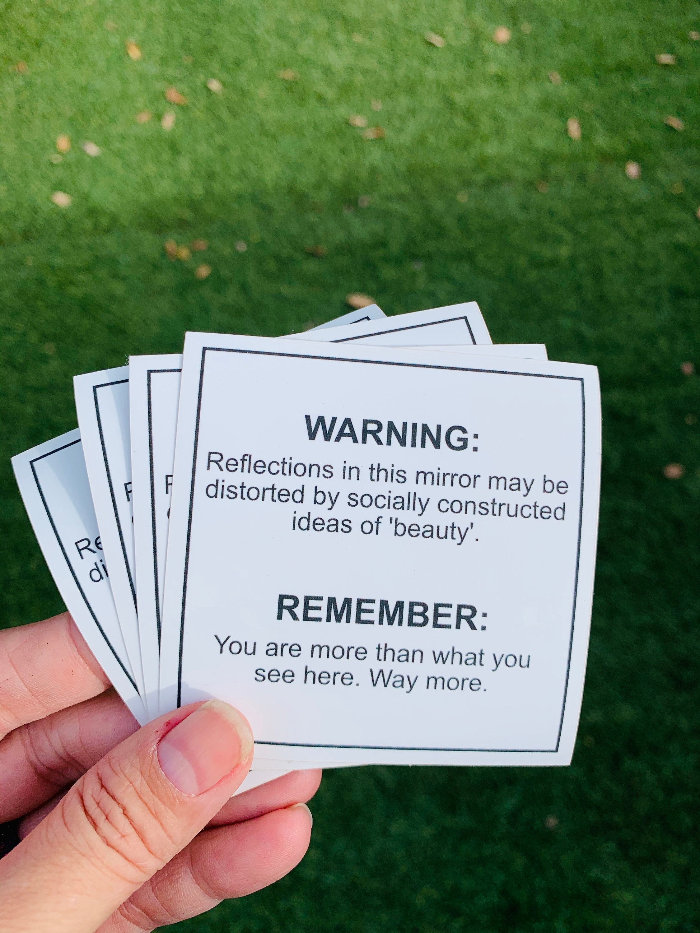 Warning: Reflections in This Mirror... Stickers! - Etsy