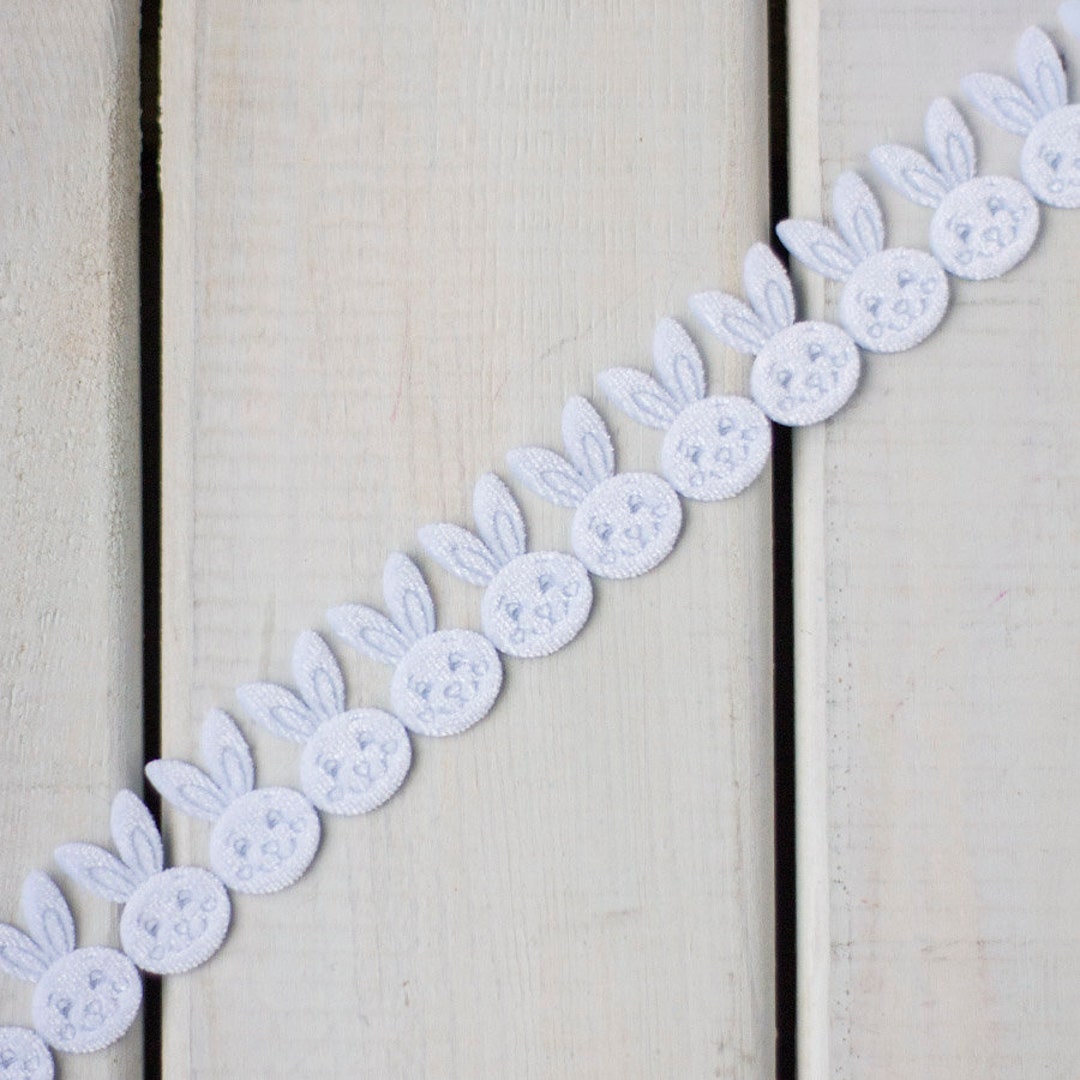 Baby Blue Velvet Bunny 25mm Wide Trimming - Etsy