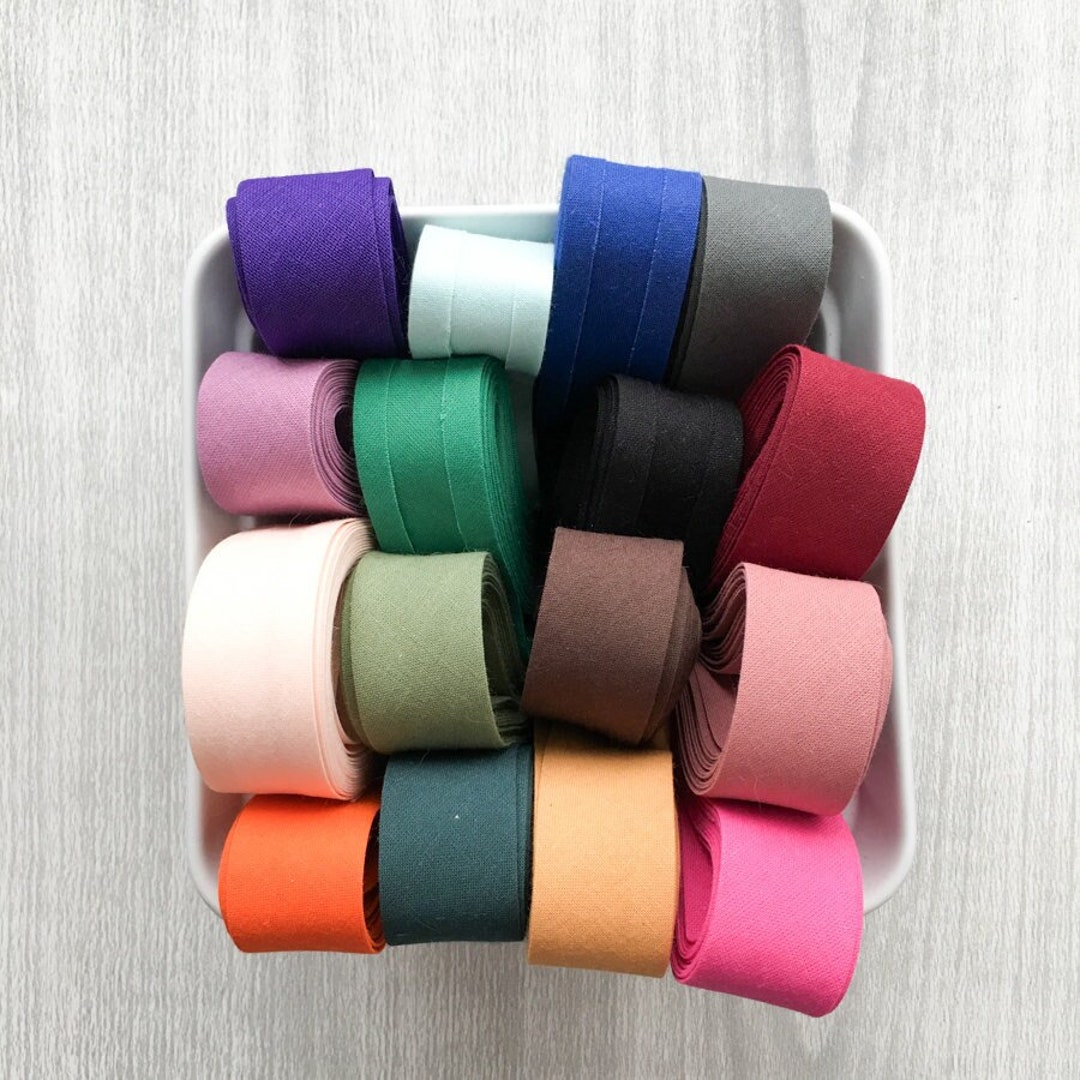 Cotton Bias Binding 25mm Wide 3m Bundle - Etsy UK