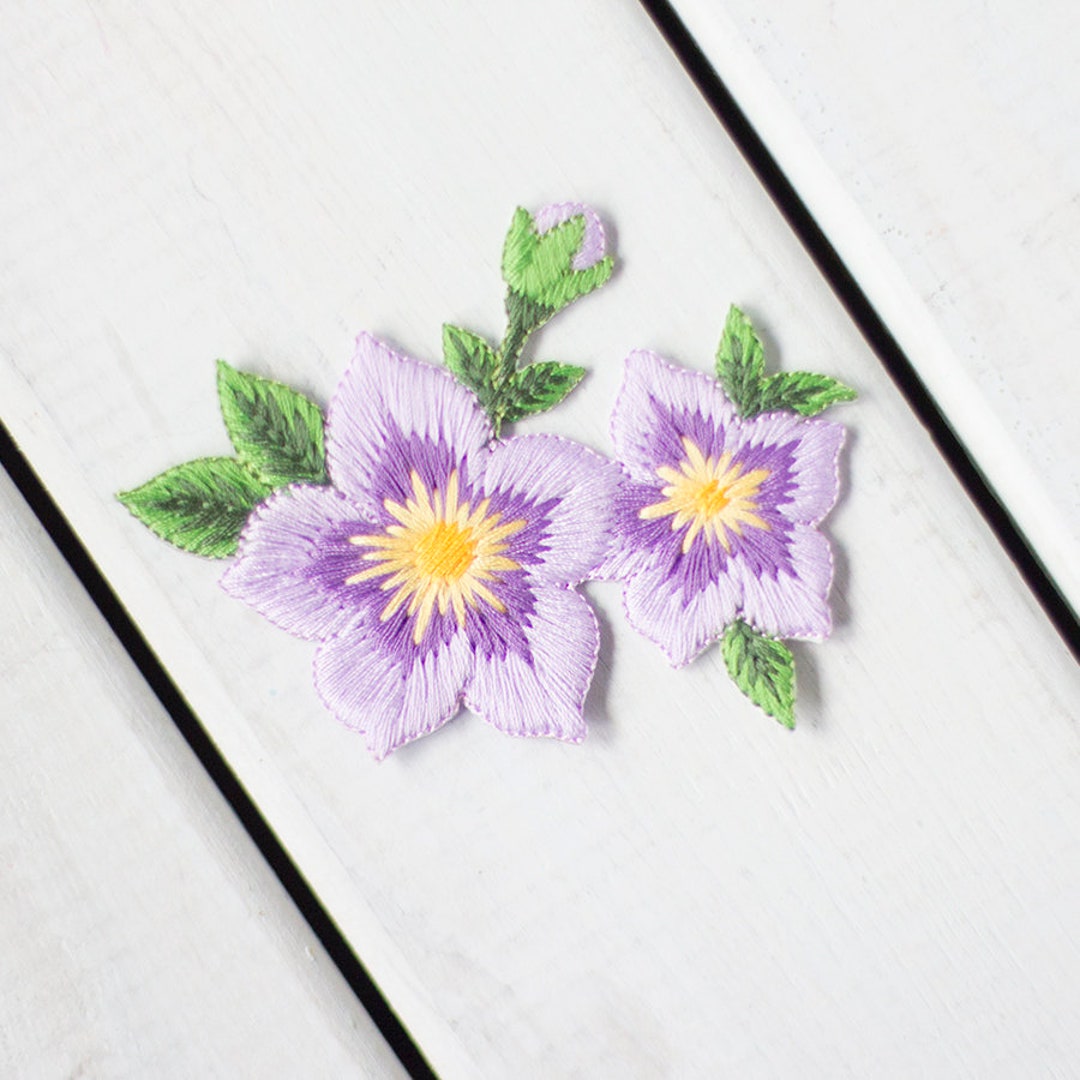 Lilac Flower Motif Iron-on Patch - Etsy