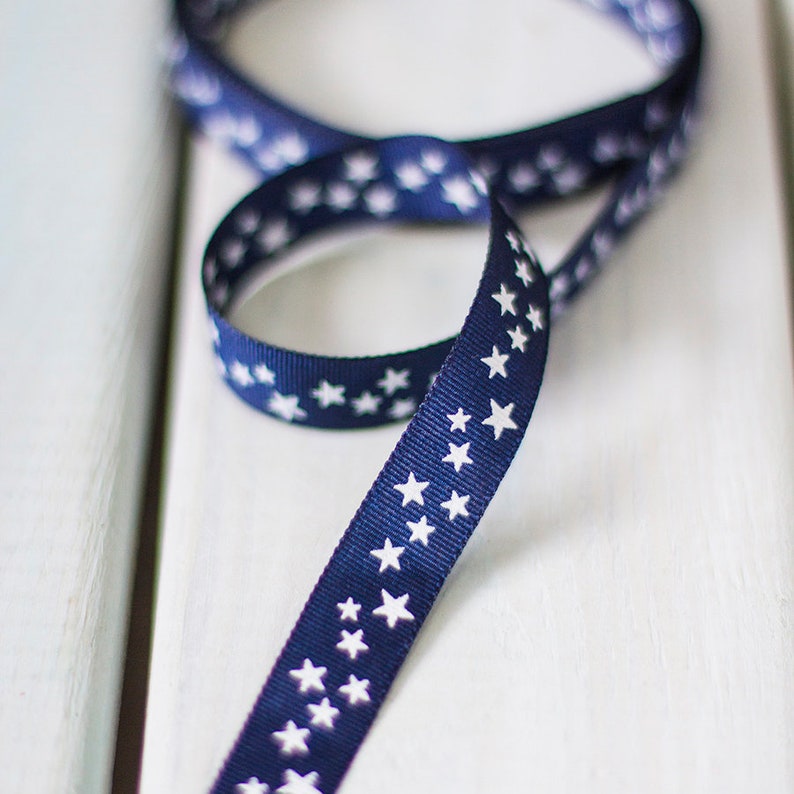 Double-sided Star Ribbon 2.5m - 15mm Wide - Etsy