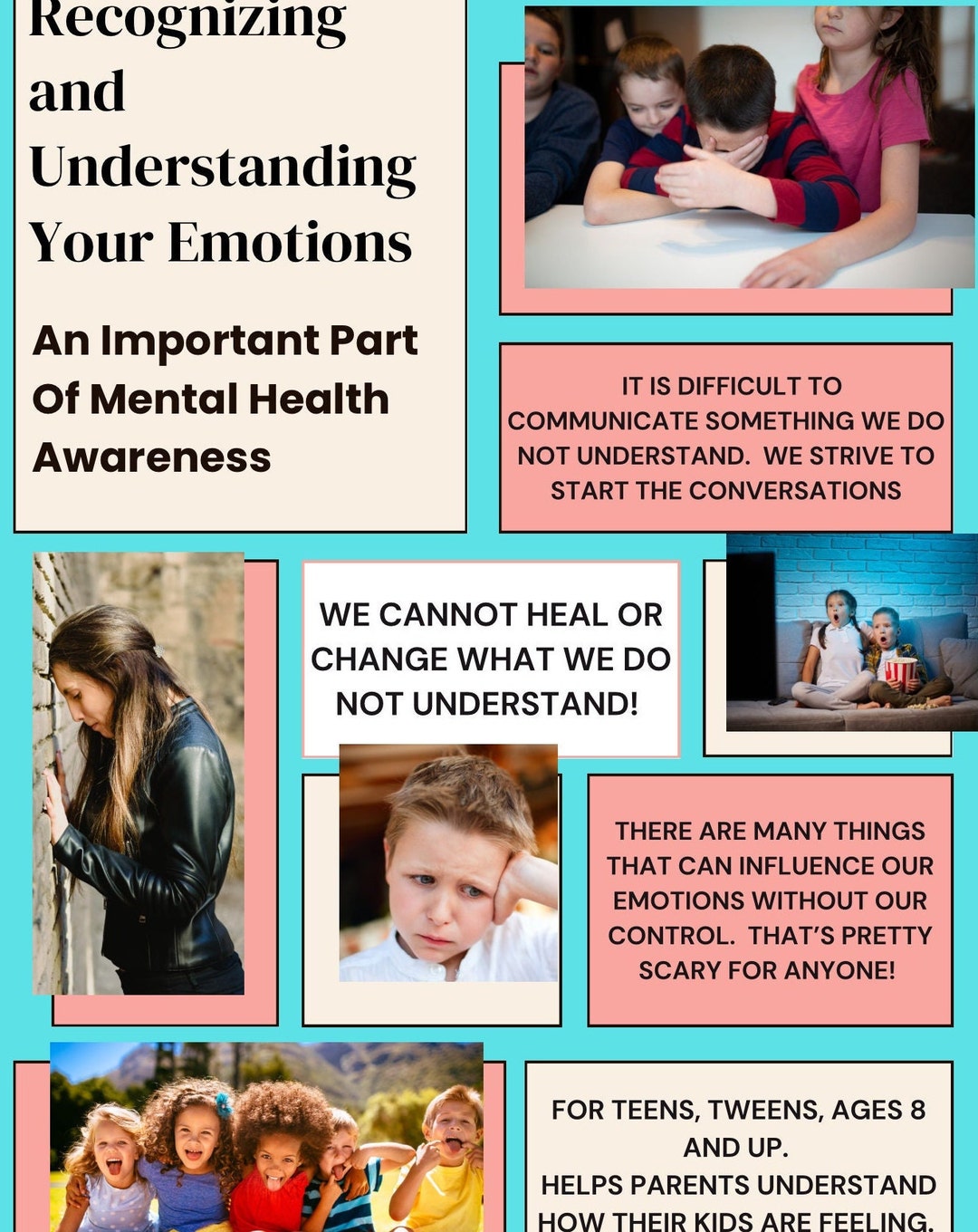 Teens, and Tweens Emotional Awareness Digital Program recognizing and ...