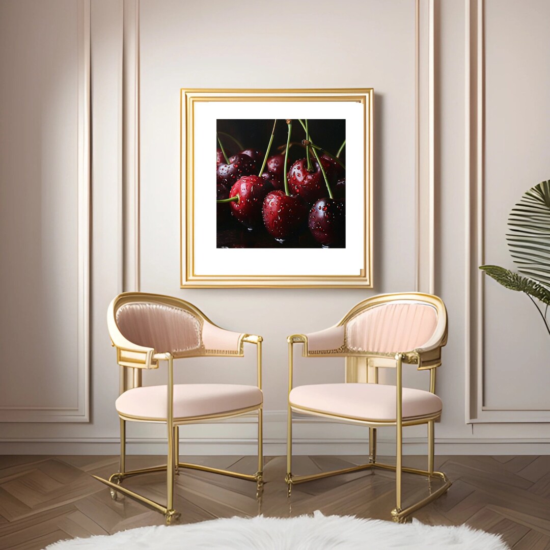 Digital Prints SET OF 3 Fresh Cherries, Looks Like You Just Picked Them ...