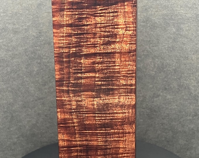 Stabilised Fiddleback Blackwood Koa Wood Knife Material Block Scales ...