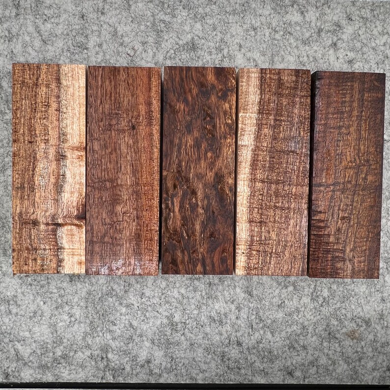 5 X Australian Blackwood Koa Wood Knife Material Block Scales Blanks - Etsy