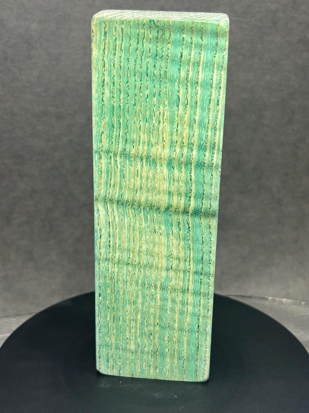Green Stabilised European Ash Wood Knife Material Block Scales Blank - Etsy