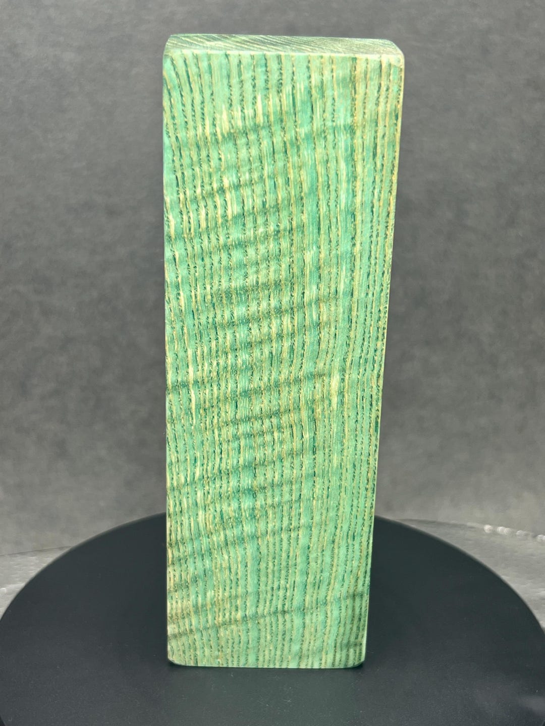Green Stabilised European Ash Wood Knife Material Block Scales Blank - Etsy