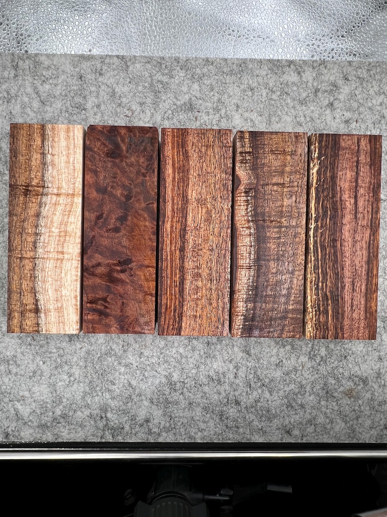 5 X Australian Blackwood Koa Wood Knife Material Block Scales Blanks - Etsy