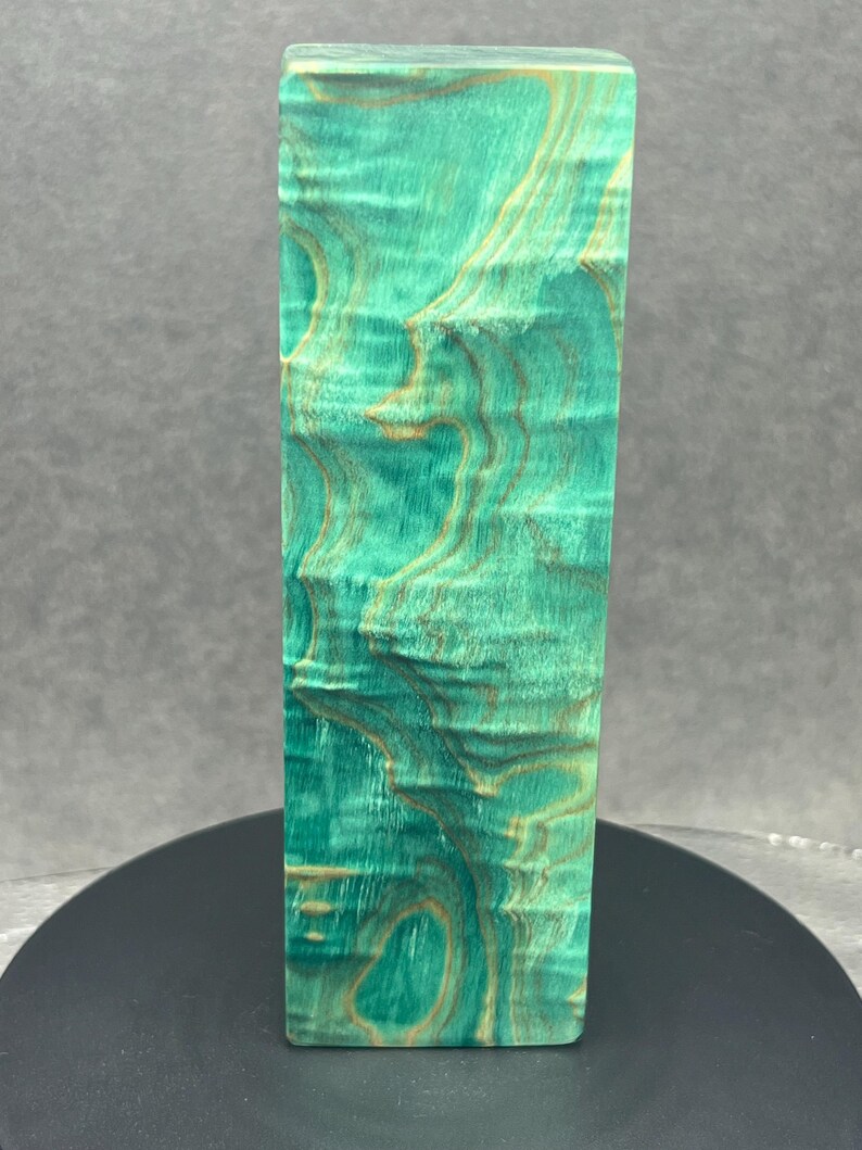 Green Stabilised Sugi Cedar Wood Knife Material Block Scales Blank - Etsy