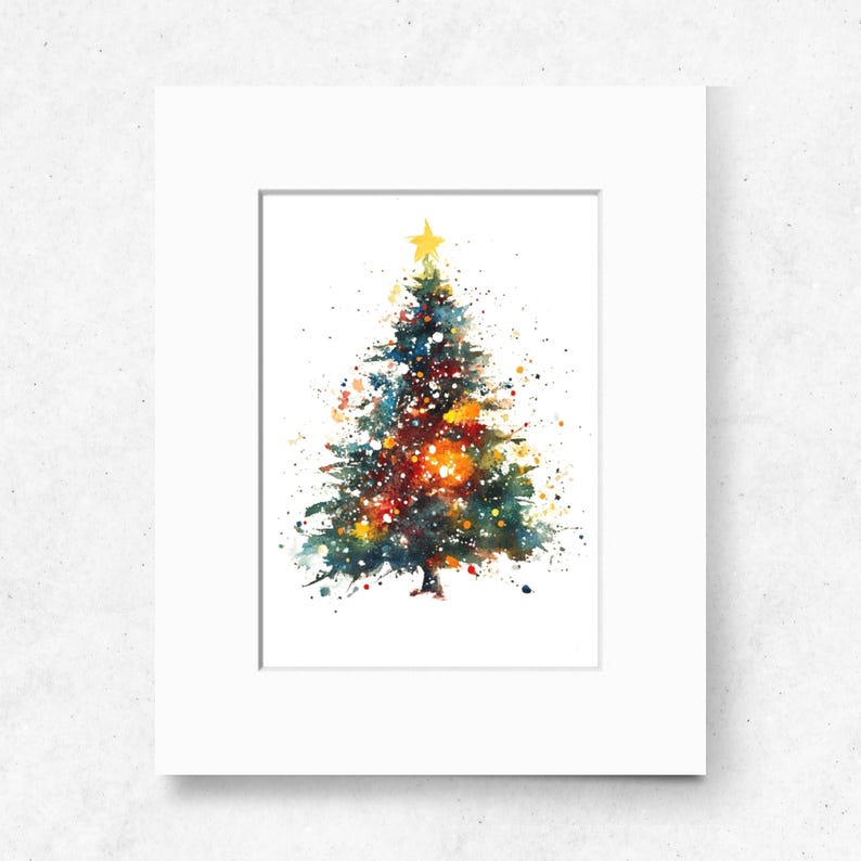 Electric Pine A Tree With a Spark of Madness, Neon Christmas Art Print ...