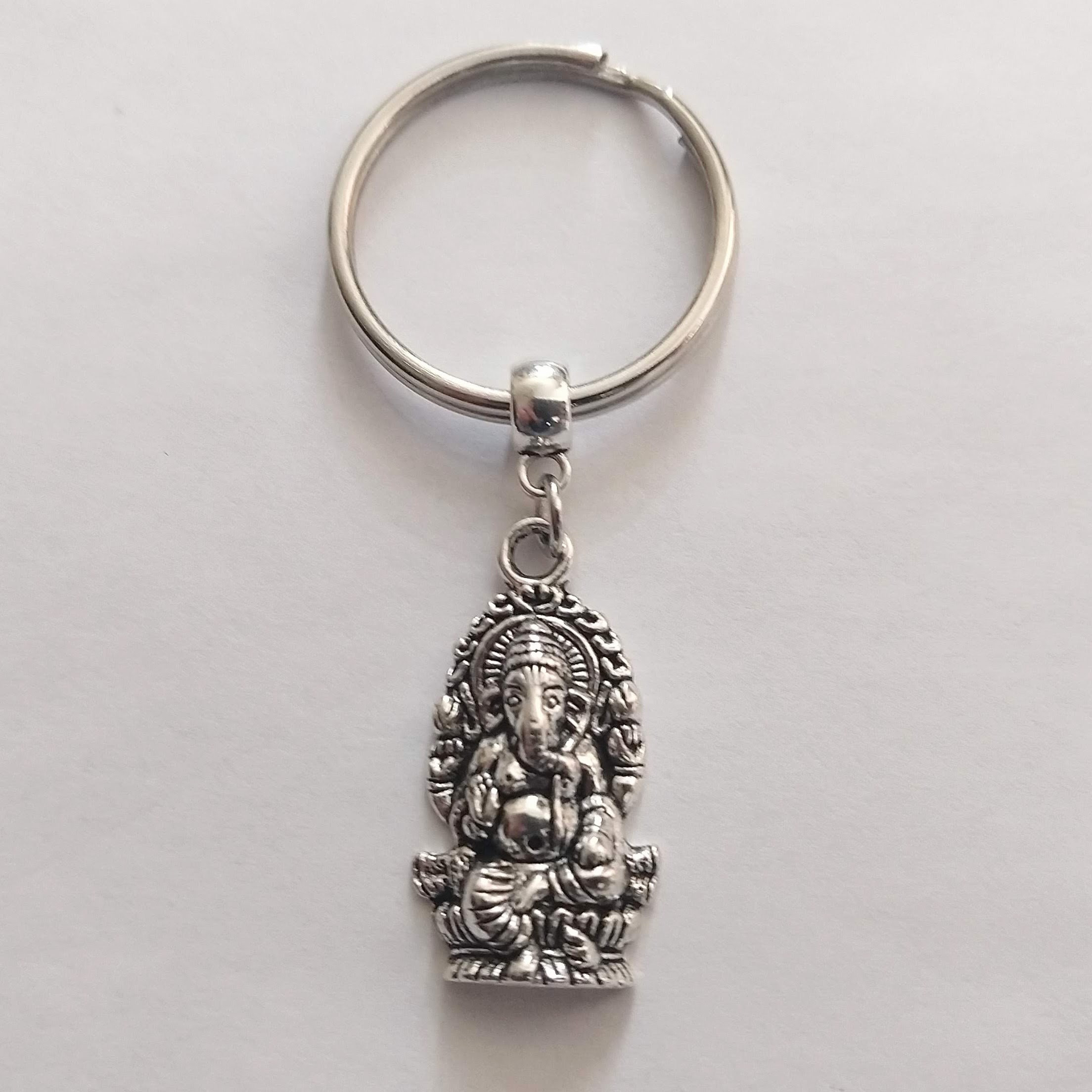 Ganesh Keychain, Hindu Elephant Keyring, Backpack or Purse Charm ...