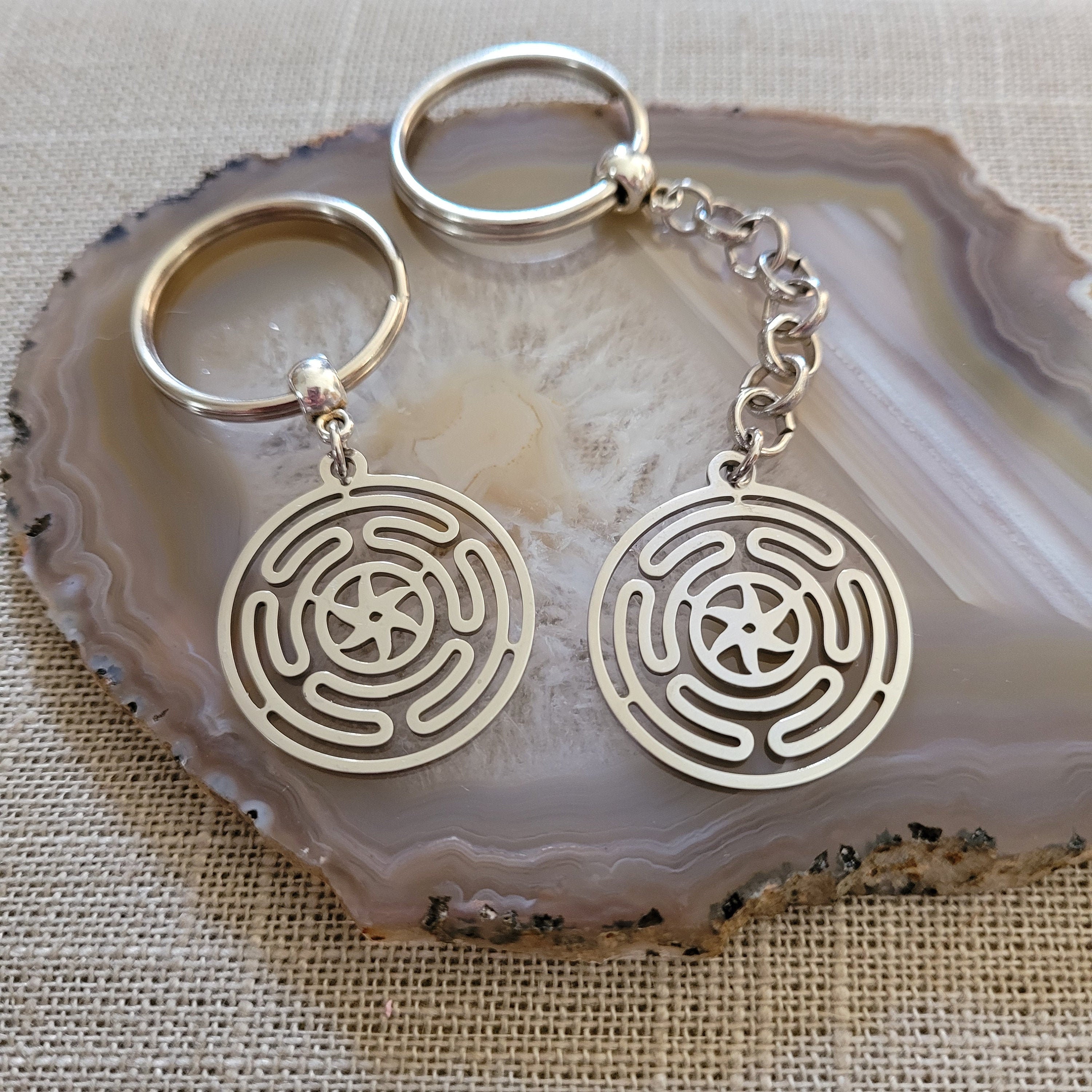 Wheel of Hecate Keychain Wicca Wiccan Witchcraft Backpack | Etsy