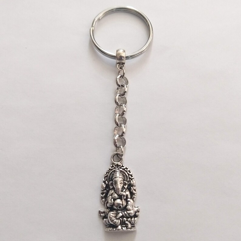 Ganesh Keychain Hindu Elephant Keyring Backpack or Purse - Etsy