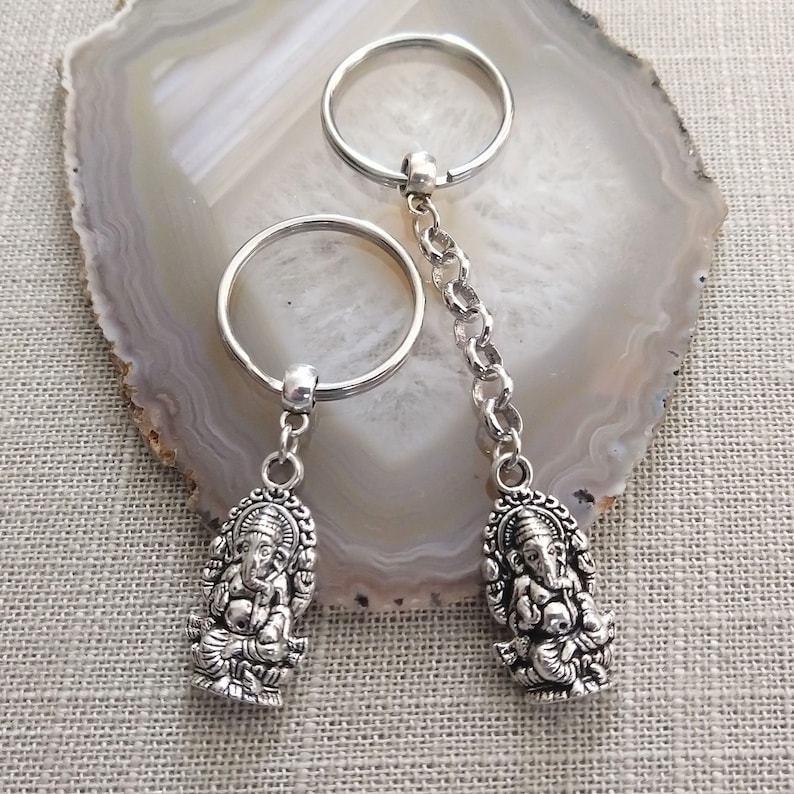 Ganesh Keychain Hindu Elephant Keyring Backpack or Purse - Etsy