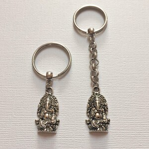 Ganesh Keychain, Hindu Elephant Keyring, Backpack or Purse Charm ...