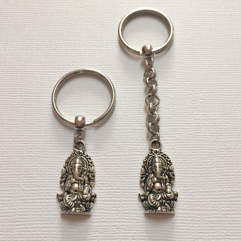 Ganesh Keychain Hindu Elephant Keyring Backpack or Purse - Etsy