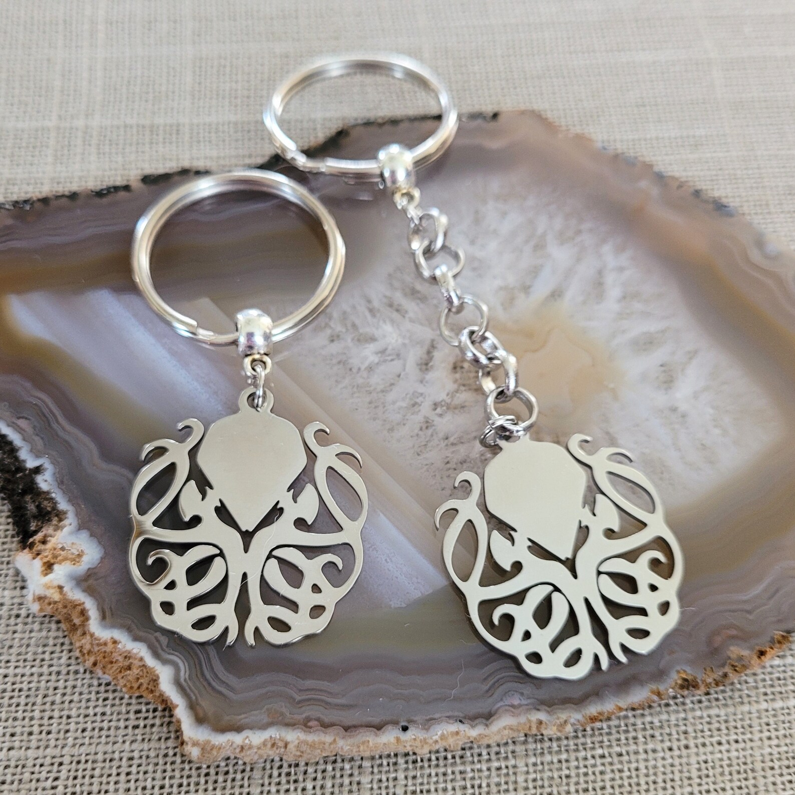 Cthulhu Keychain, HP Lovecraft, Backpack or Purse Charm, Zipper Pull ...