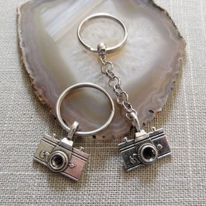 Vintage Camera Keychain, Your Choice of Two Colors, Key Ring or Zipper ...