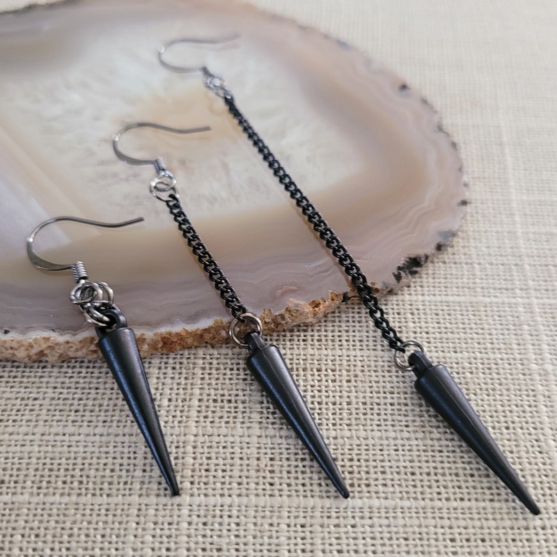 Spike Earrings - Etsy