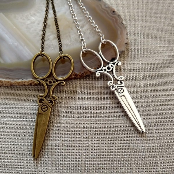Scissor Necklace - Etsy