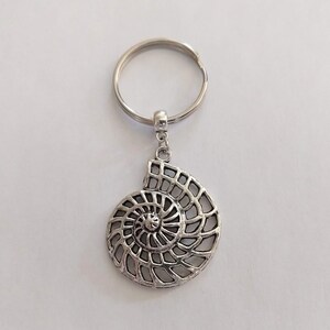 Ammonite Fossil Keychain, Backpack or Purse Charm, Zipper Pull, Gifts ...