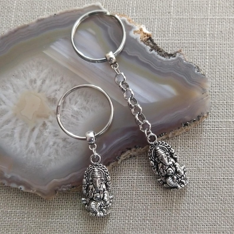 Ganesh Keychain Hindu Elephant Keyring Backpack or Purse - Etsy