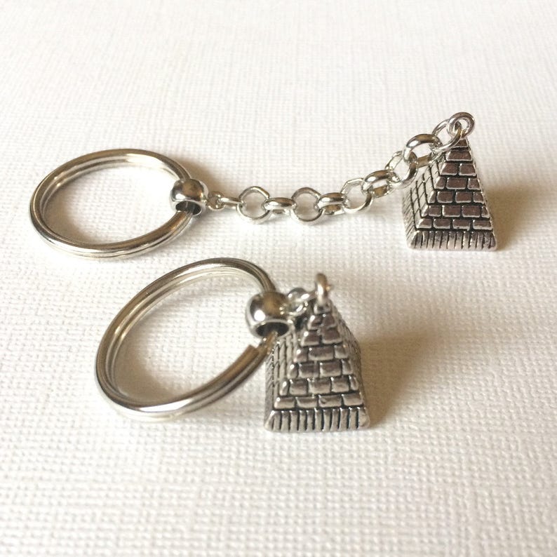 Pyramid Keychain Key Ring or Zipper Pull Egyptian Backpack or - Etsy